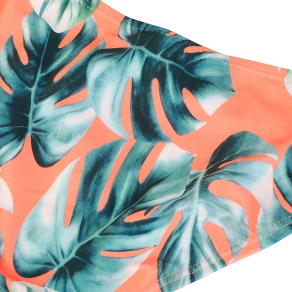 Poshbound Boutique | Swim | Tropical Palm Tree Girls Swimsuit Kids ...